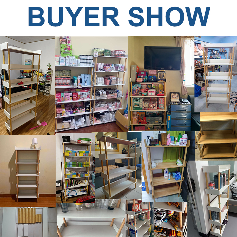 Wooden Book Shelf Organizer 3/4/5 Layers For Children Study Rack ...