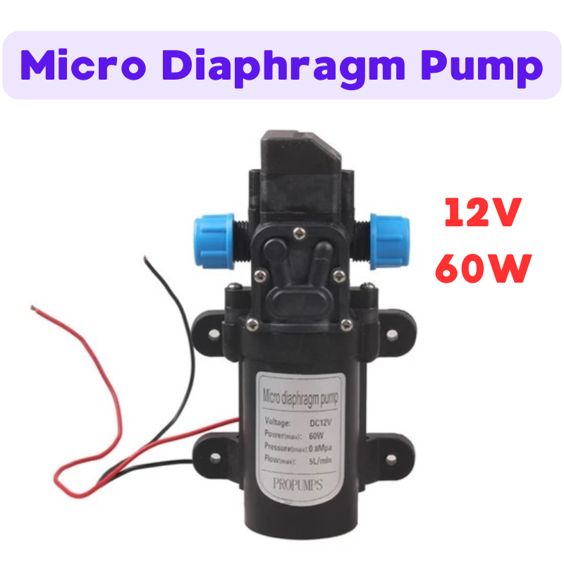 Mini Micro Diaphragm High Pressure Self Priming Water Pump Switch ...