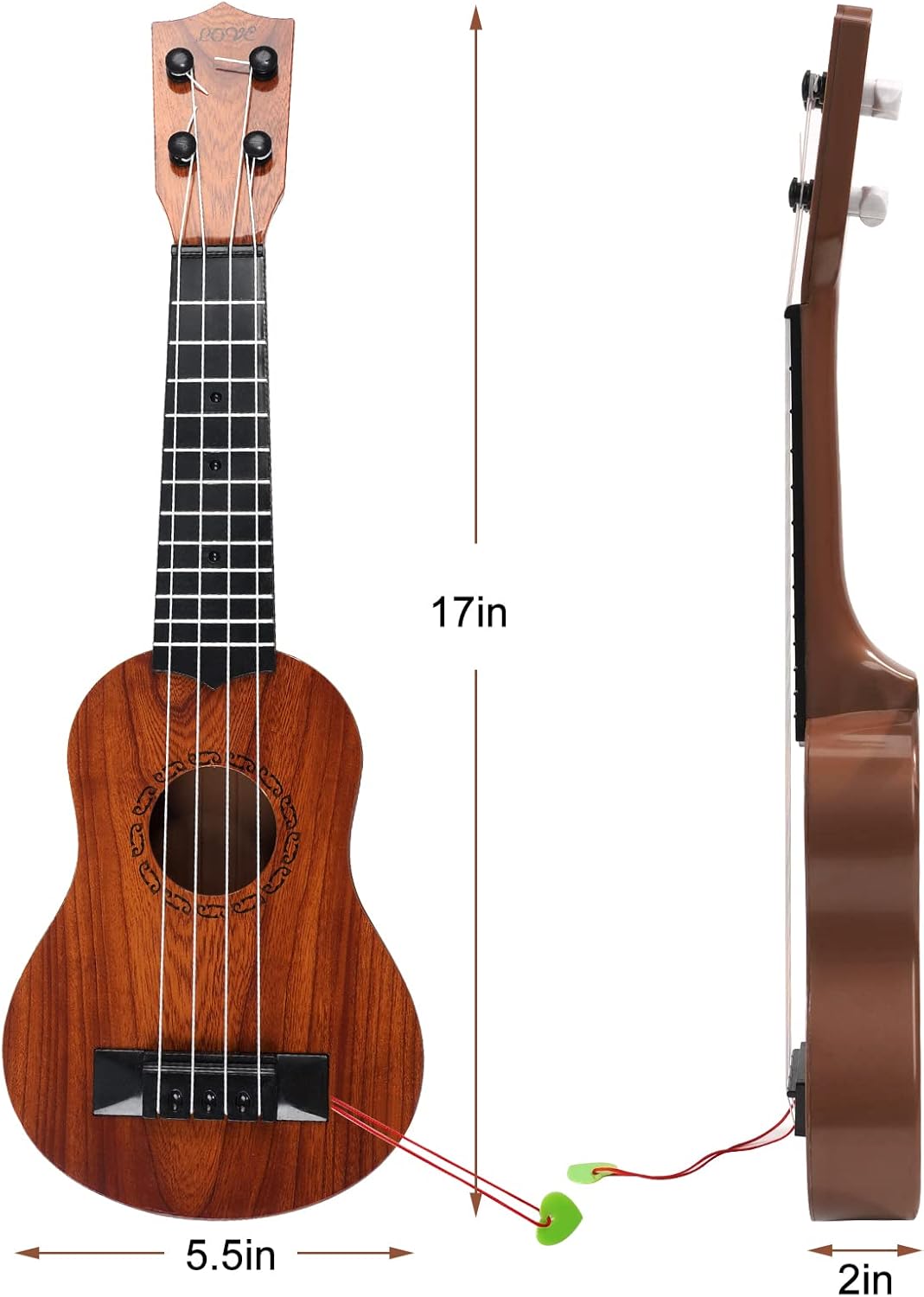 RIXTON 17inch Kids Ukulele Guitar 4 Strings Mini Guitar Children ...