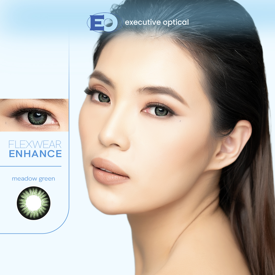 EO Flexwear Enhance Meadow Green | Graded Green Contact Lenses (6 ...