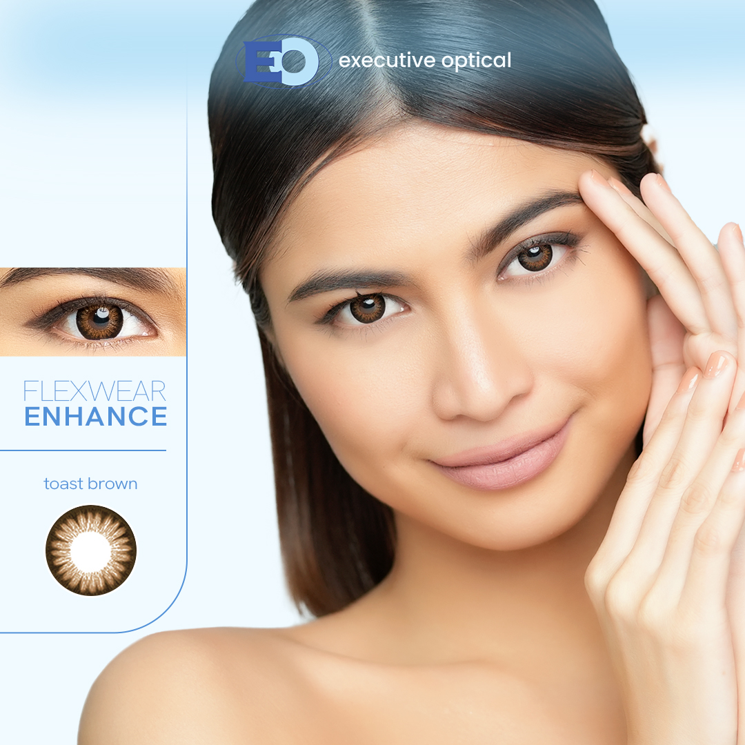 EO Flexwear Enhance Toast Brown | Graded Brown Contact Lenses (6 months ...