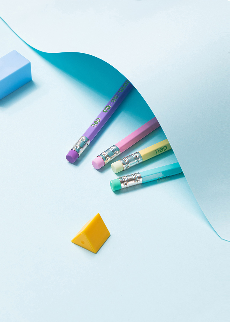 Deli 12Pcs HB Pencil Set Macaron Color Box Graphite Pencil EC025-HB ...