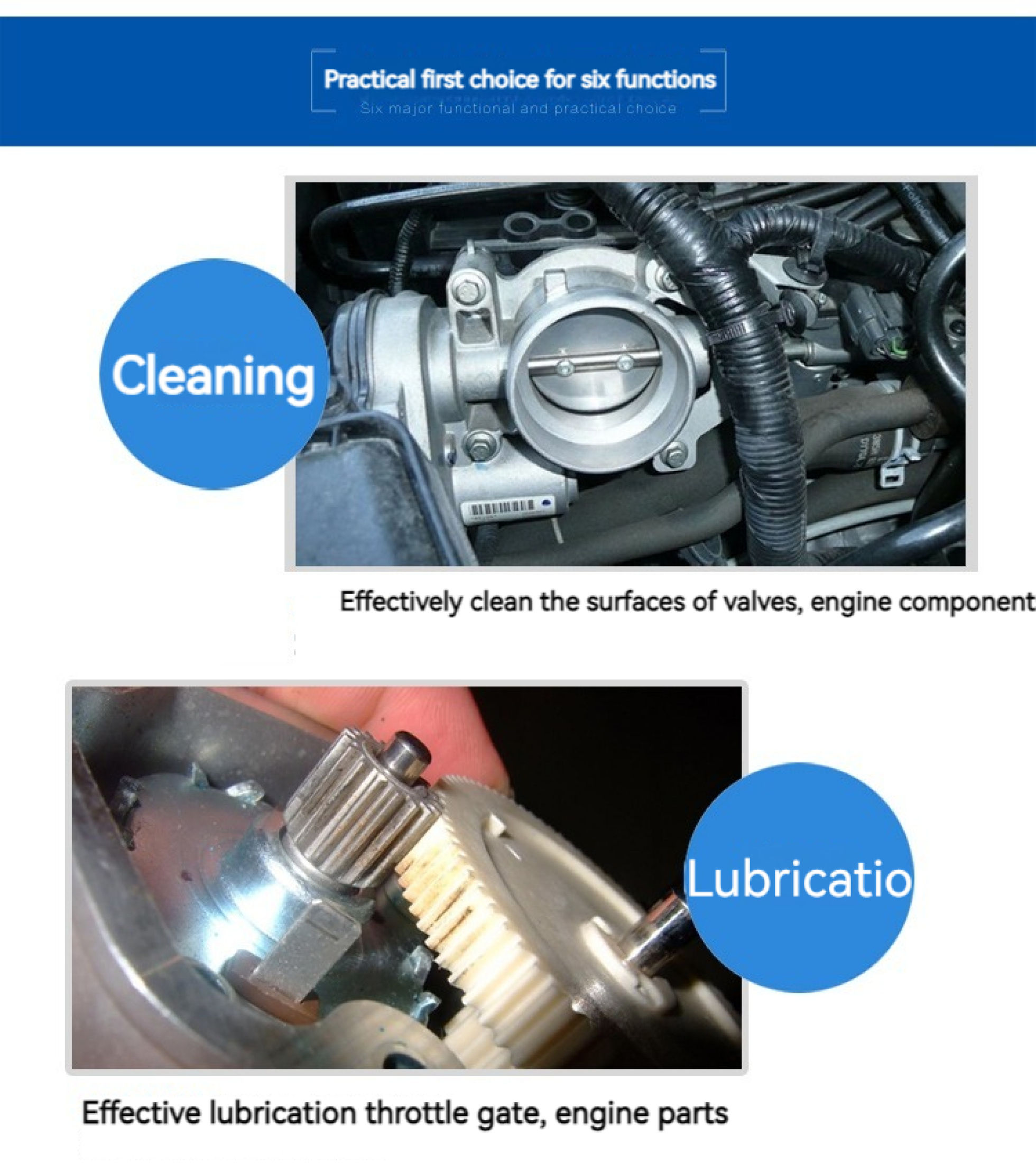 Engine Cleaner Spray 650ML Degreaser Interior Cleaner Foam Cleaner Wash ...