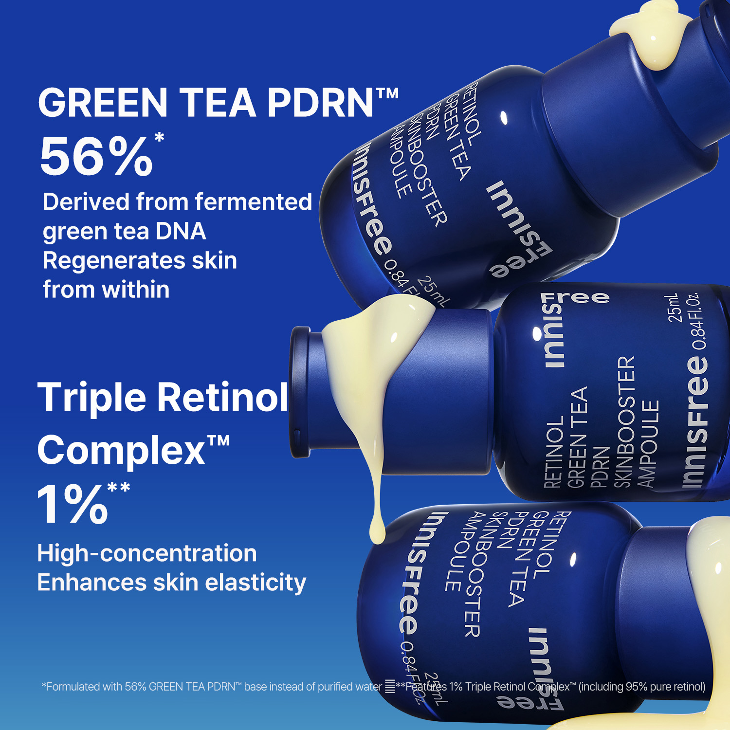 innisfree Retinol Green Tea PDRN Skinbooster Ampoule 25ml | Shopee ...