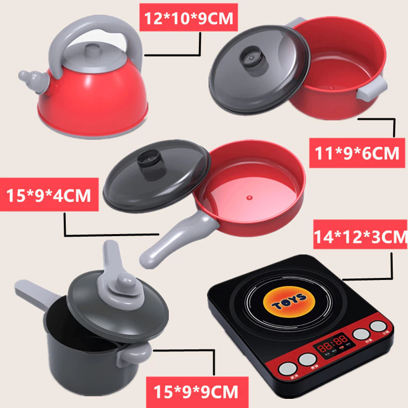 81PCS Children Cooking Toy Set Kids Kitchen Simulated Toys Food ...