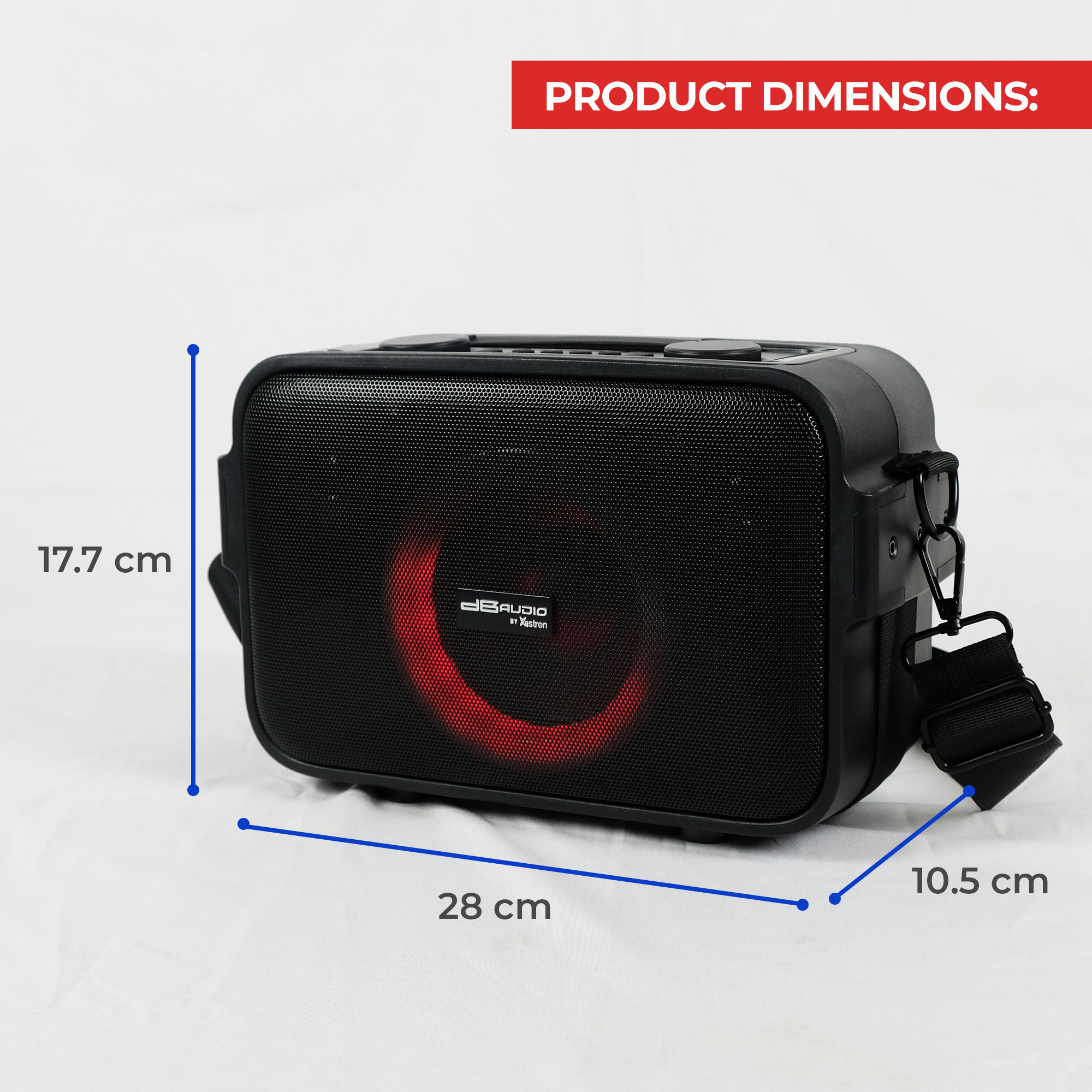 DB Audio by Astron AURABEATS45 Portable Karaoke Speaker - Bluetooth ...