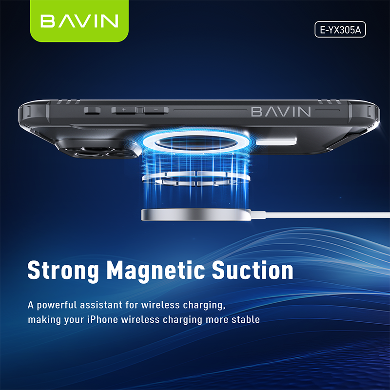 BAVIN YX305A Phone Case Series Magnetic Suction w/ Anti-Fall for iP 16/ ...
