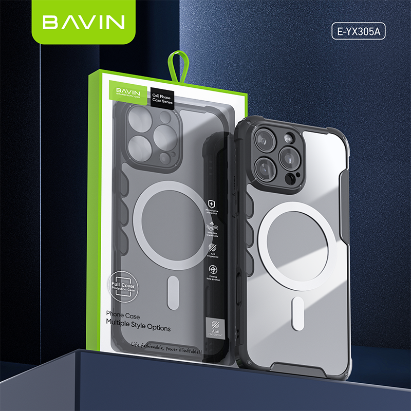 BAVIN YX305A Phone Case Series Magnetic Suction w/ Anti-Fall for iPh 16 ...