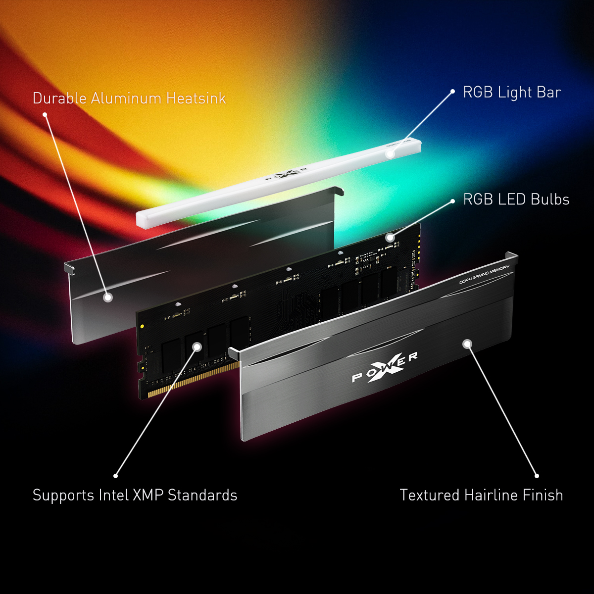 Silicon Power DDR4 PC RAM Gaming RGB XPOWER Zenith 16GB/32GB 3200MHz ...