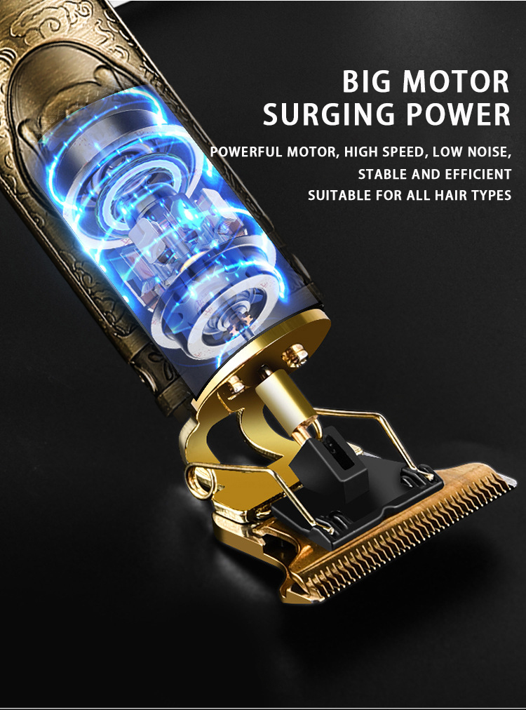 Buddha Hair Clipper Electric Shave Cut Rechargeable Razor Trimmer ...