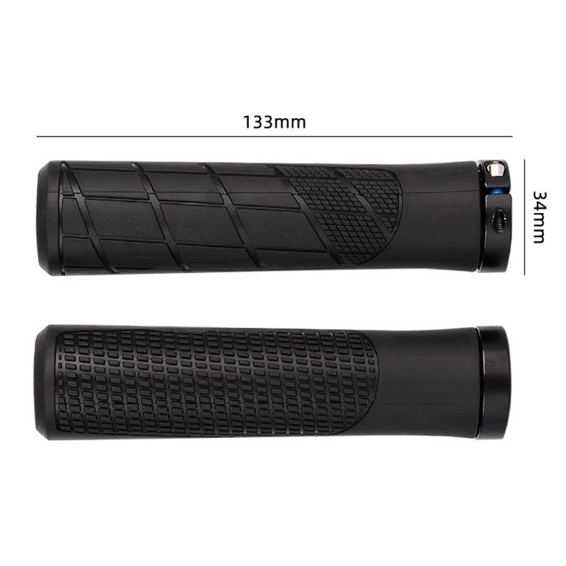 Rubber Handlebar Mountain Bike Locking Handlebar Grips Cover Bicycle Handles Anti-skid Bicycles ...