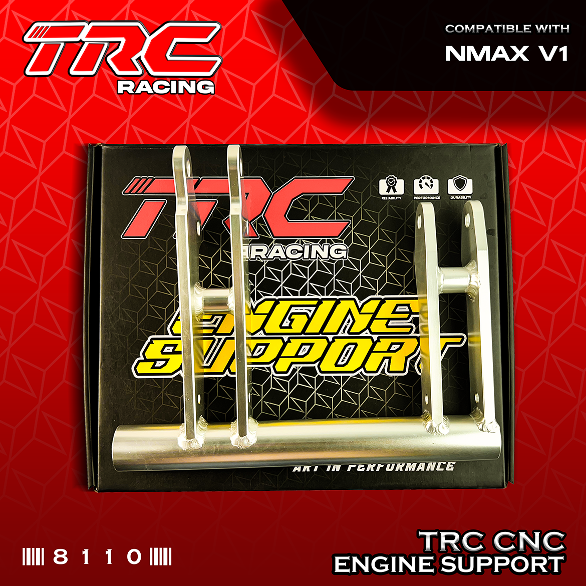 TRC RACING NMAX V1 CNC ENGINE SUPPORT PLUS 2 8110 | Shopee Philippines