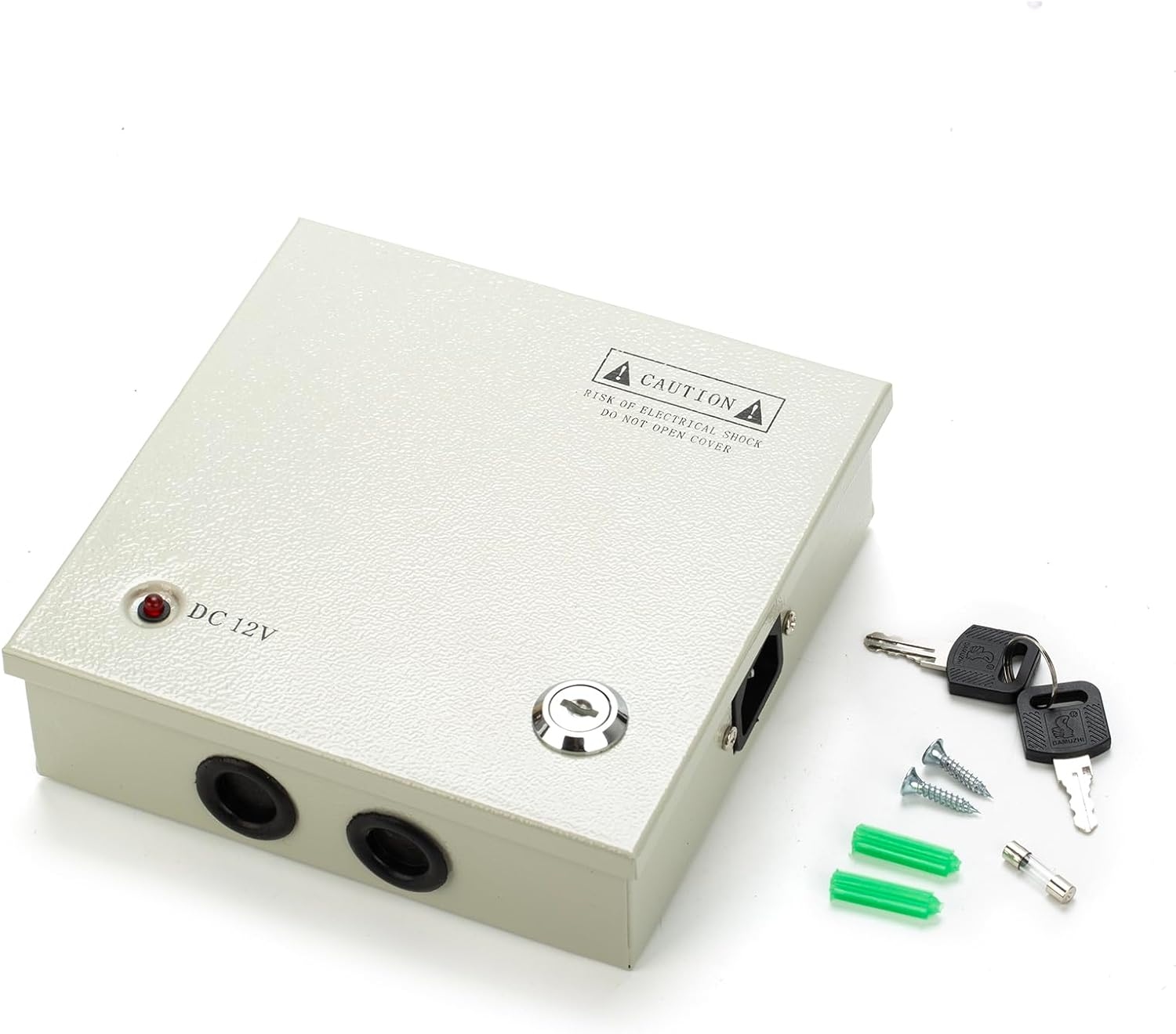ALLAN 4 Output Channel CCTV Glass Fuse Distributed Power Supply Box for ...