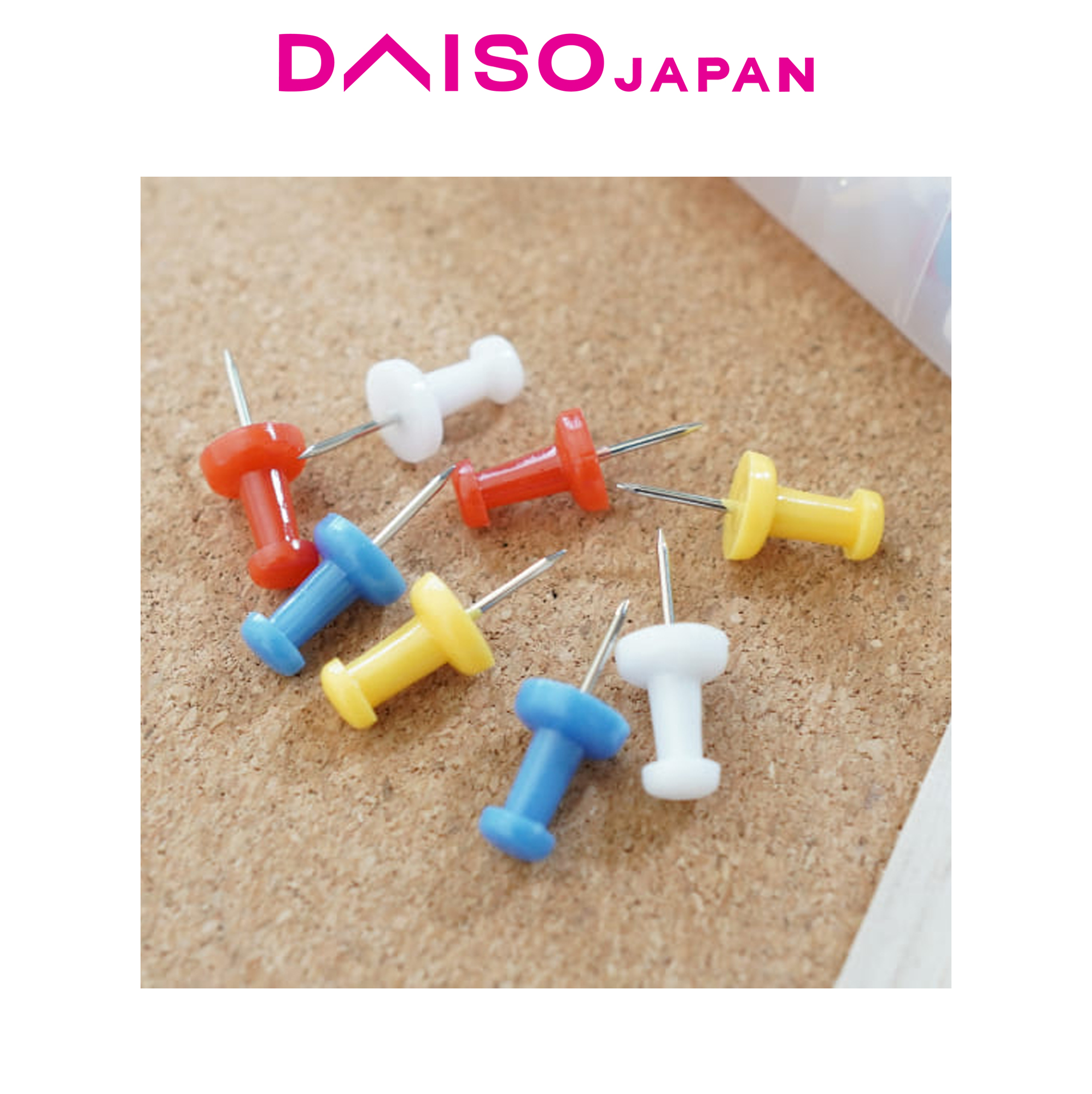 Daiso Colored Push Pins with Case (60 pieces) | Shopee Philippines