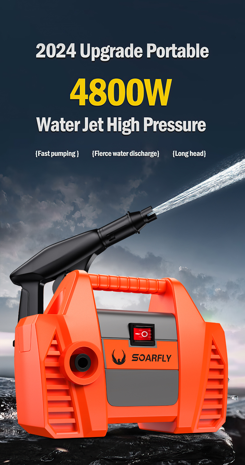 SOARFLY 4800W SOARFLY Water Jet High Pressure Cleaner Jek Washer Jack ...