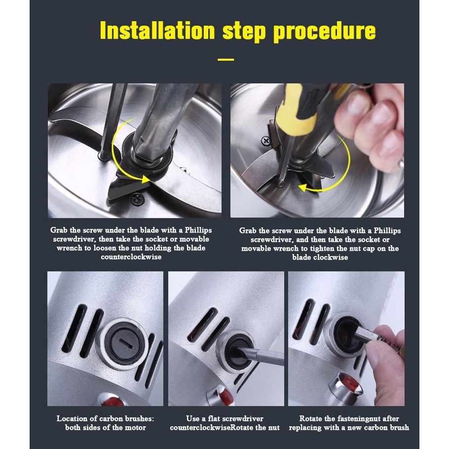 Electric Powder Machine 800g stainless steel ultra-fine powder grinder ...