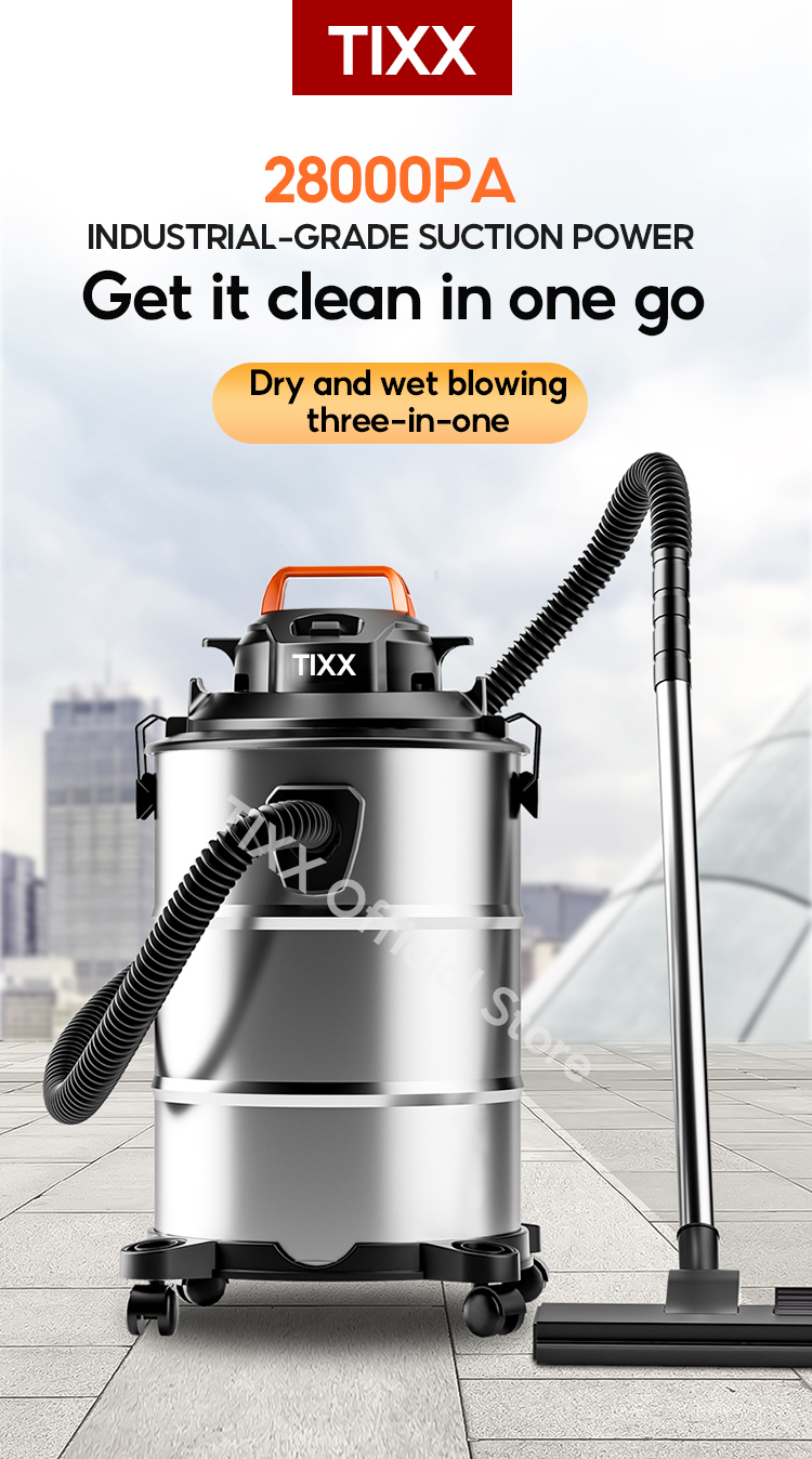 Tixx 28000Pa Vacuum Cleaner for home/Car/Bed 3IN1 Wet/Dry/Blow ABS ...