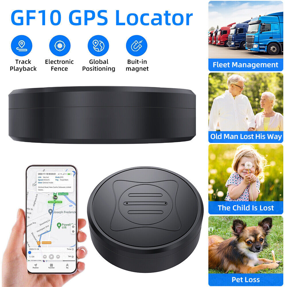 GF10 Magnetic Car SPY GPS Tracker Real Time Voice Record Tracking ...