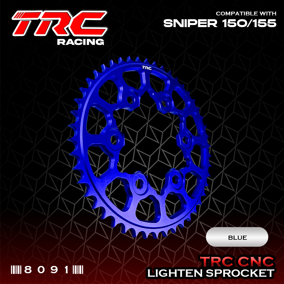 TRC Racing CNC LIGHTEN SPROCKET 47T/428 for SNIPER 150/155 8091 ...
