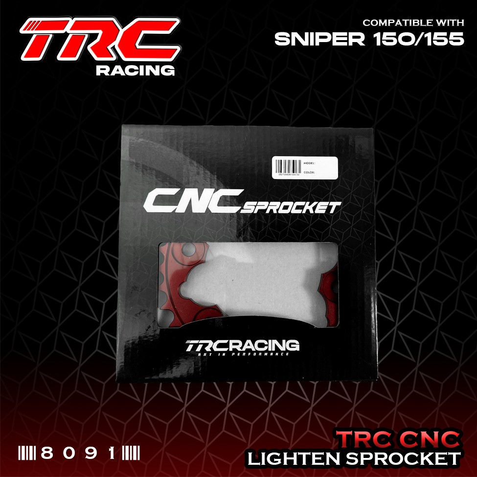 TRC Racing CNC LIGHTEN SPROCKET 47T/428 for SNIPER 150/155 8091 ...