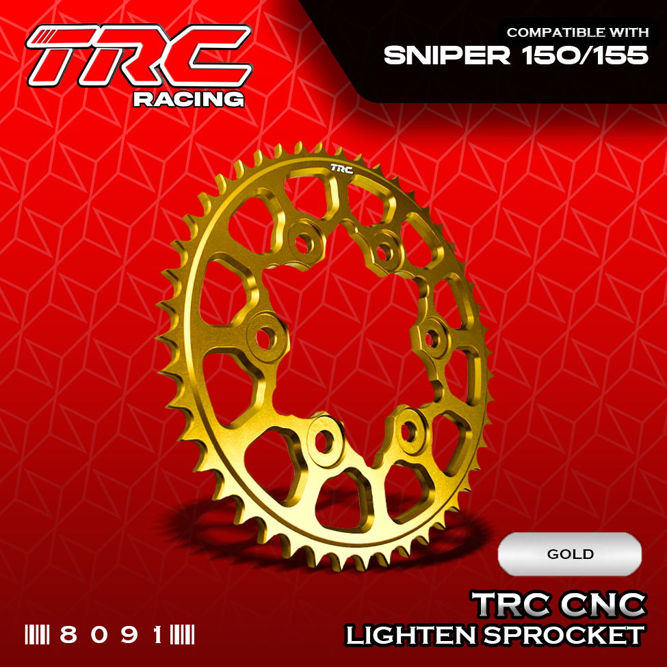 TRC Racing 47T/428 CNC LIGHTEN SPROCKET for SNIPER 150/155 8091 ...