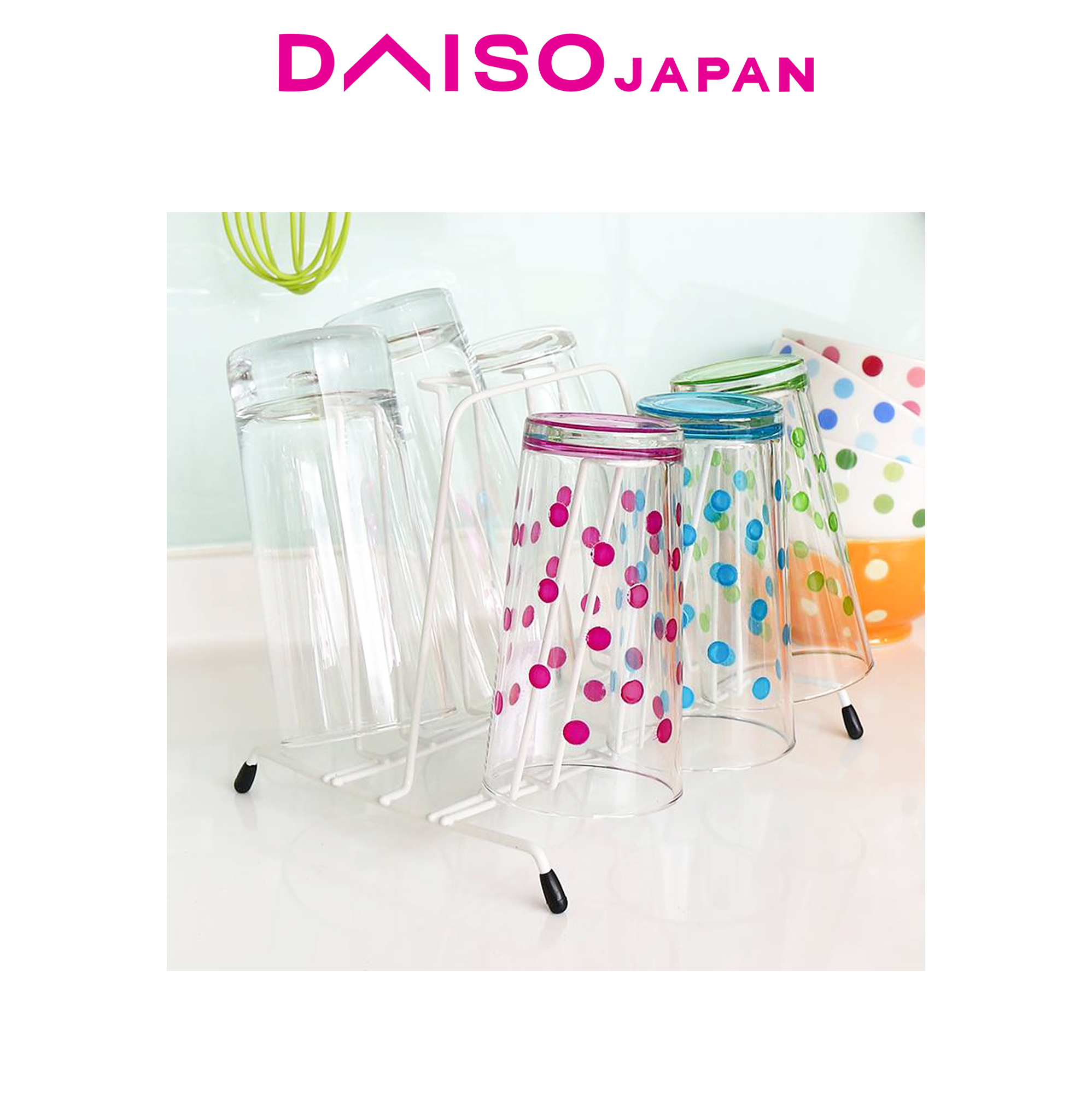 Daiso Six-cup White Stand | Shopee Philippines