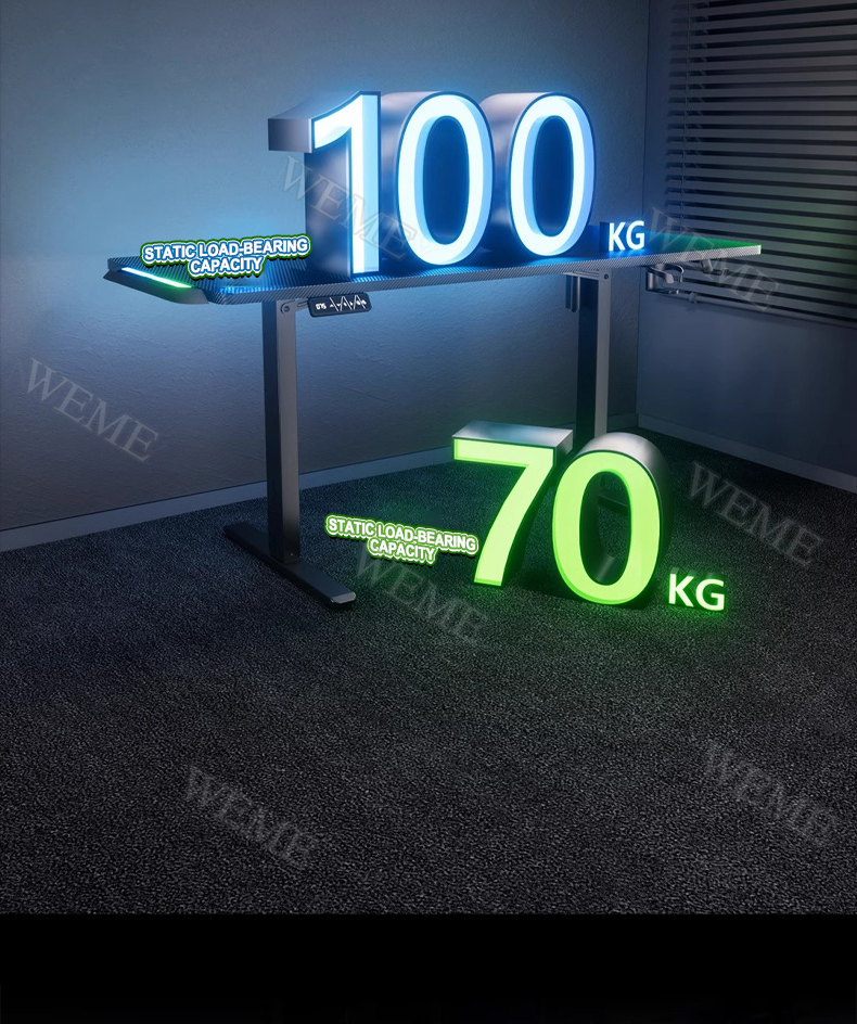 Elevating Computer Desk Carbon Fiber Electric Elevating Table ...