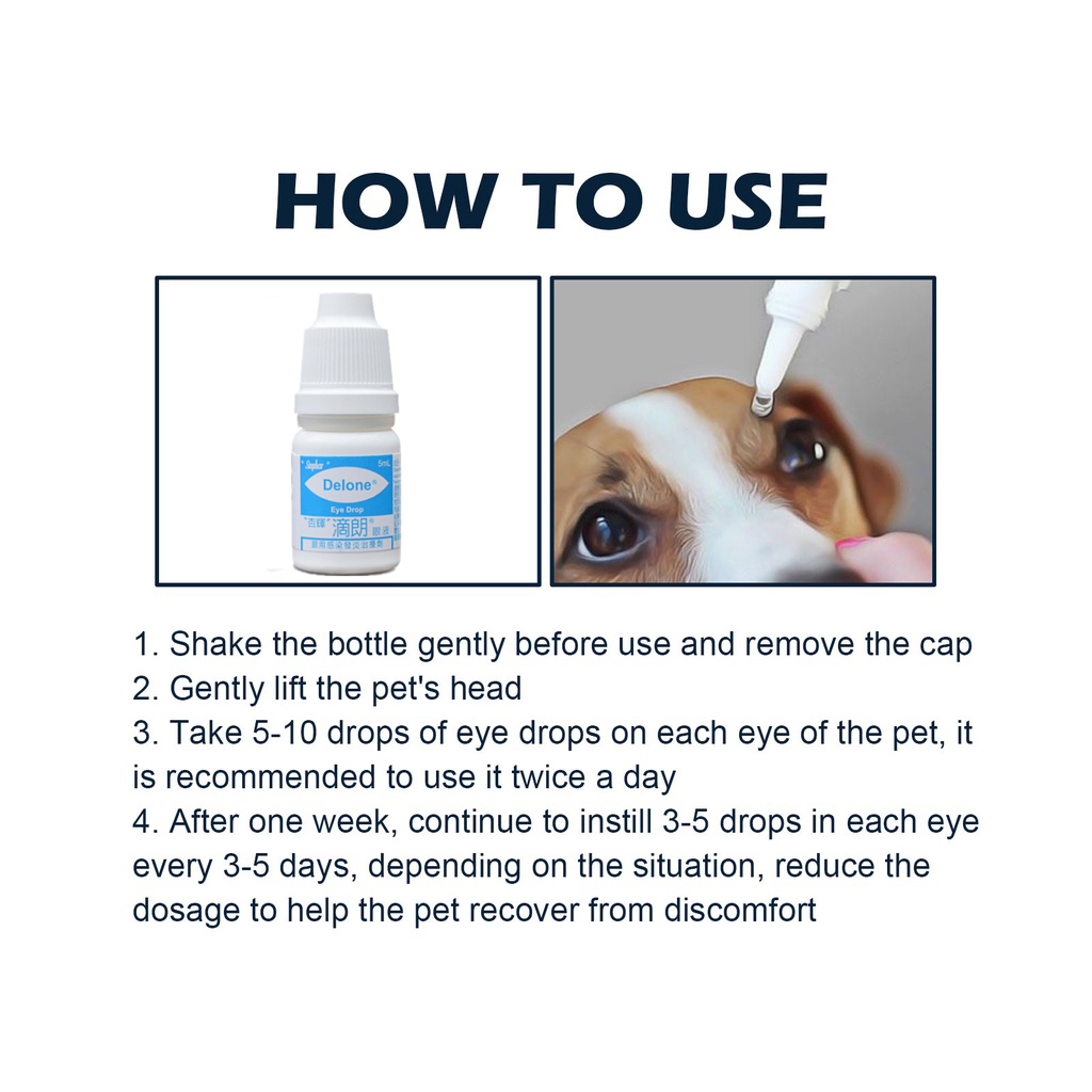 Gentamicin Eye Drop For Dog Cats Treating Eye Infections 5 ML | Shopee ...
