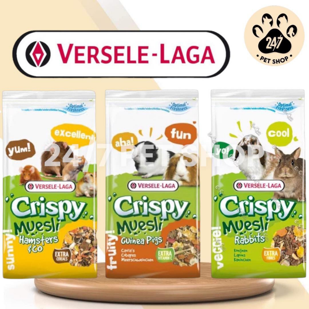Crispy Muesli Versele Laga 400g Guinea Pig Hamster Rabbit Food 247 Pet ...