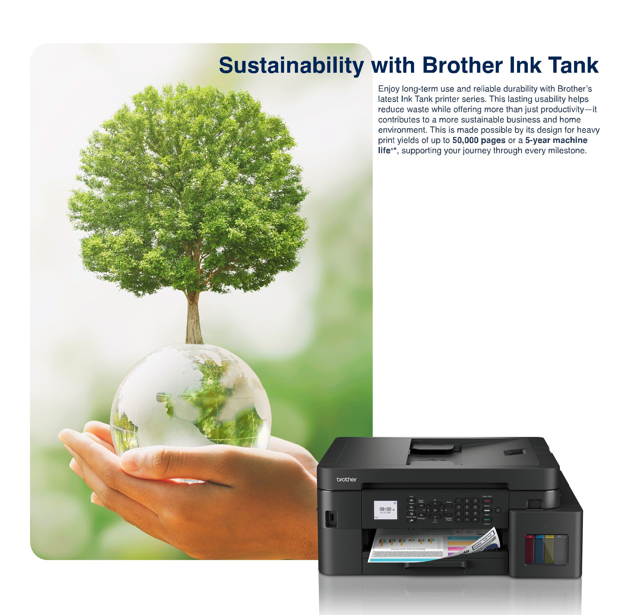 Brother DCP-T530DW all in one Ink Tank Printer DCP T530 DCPT530 ...