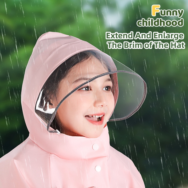 Kids Raincoat Cartoon Waterproof Raincoat Hooded Outdoor Raincoat Boys And Girls Universal Rain ...