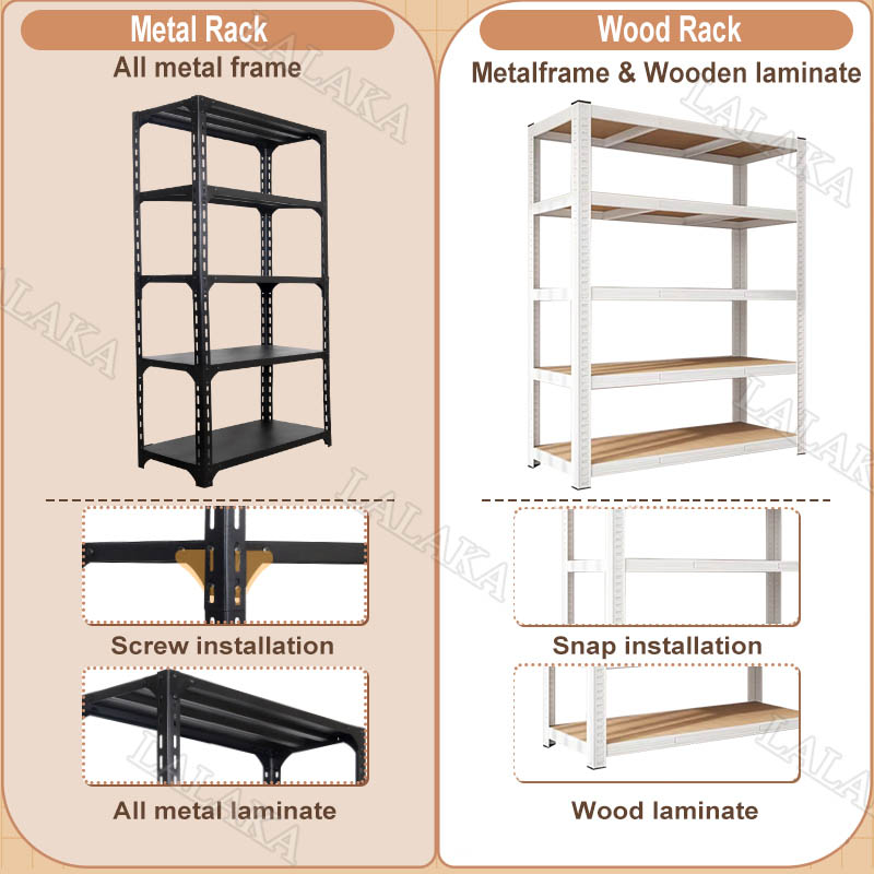 Metal Rack Organizer Layer Boltless Rack Adjustable Steel Rack Shelves ...