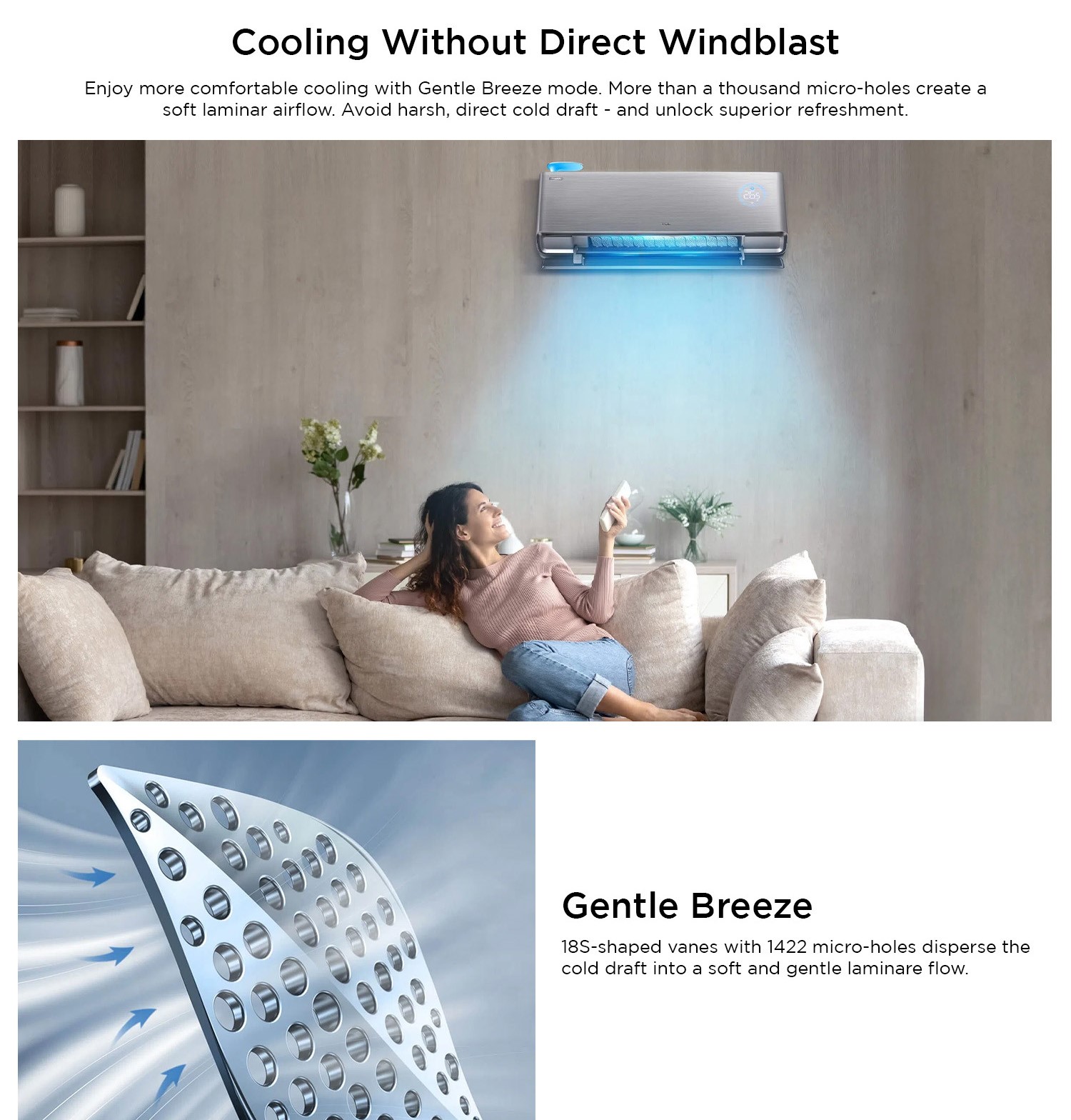 TCL Aircon CHSD/FAI CoolPro , FreshIN+ Easy Clean Gentle Breeze , Smart ...