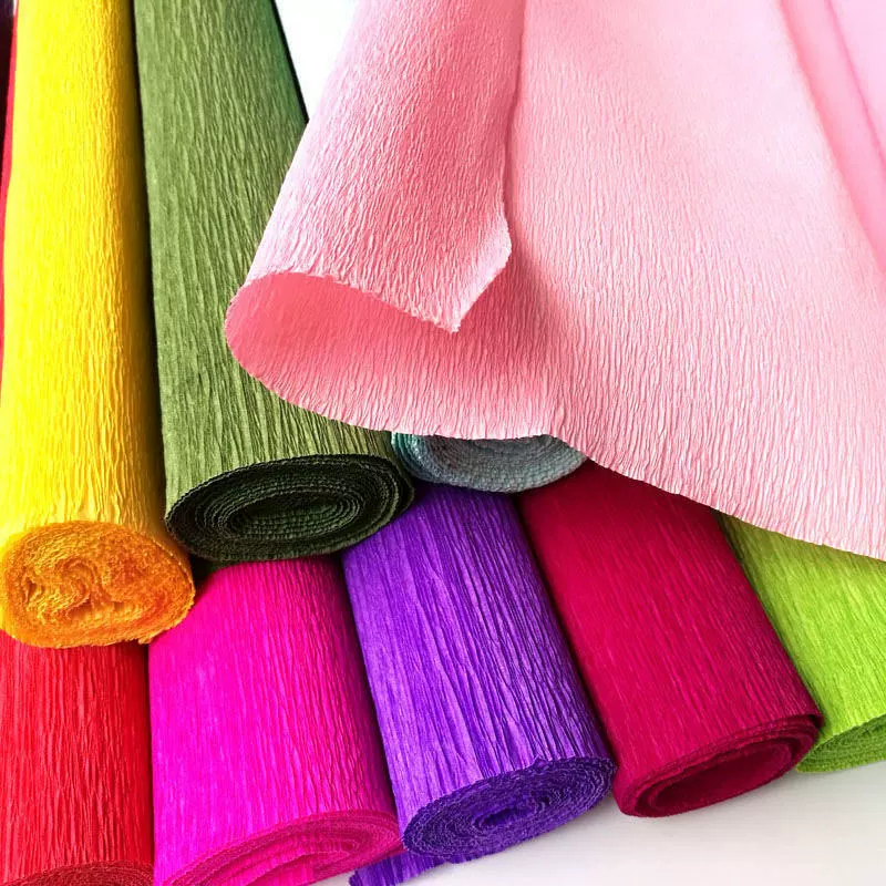 Crepe Paper Roll Decoration DIY Handmade Material Gift Wrapping ...