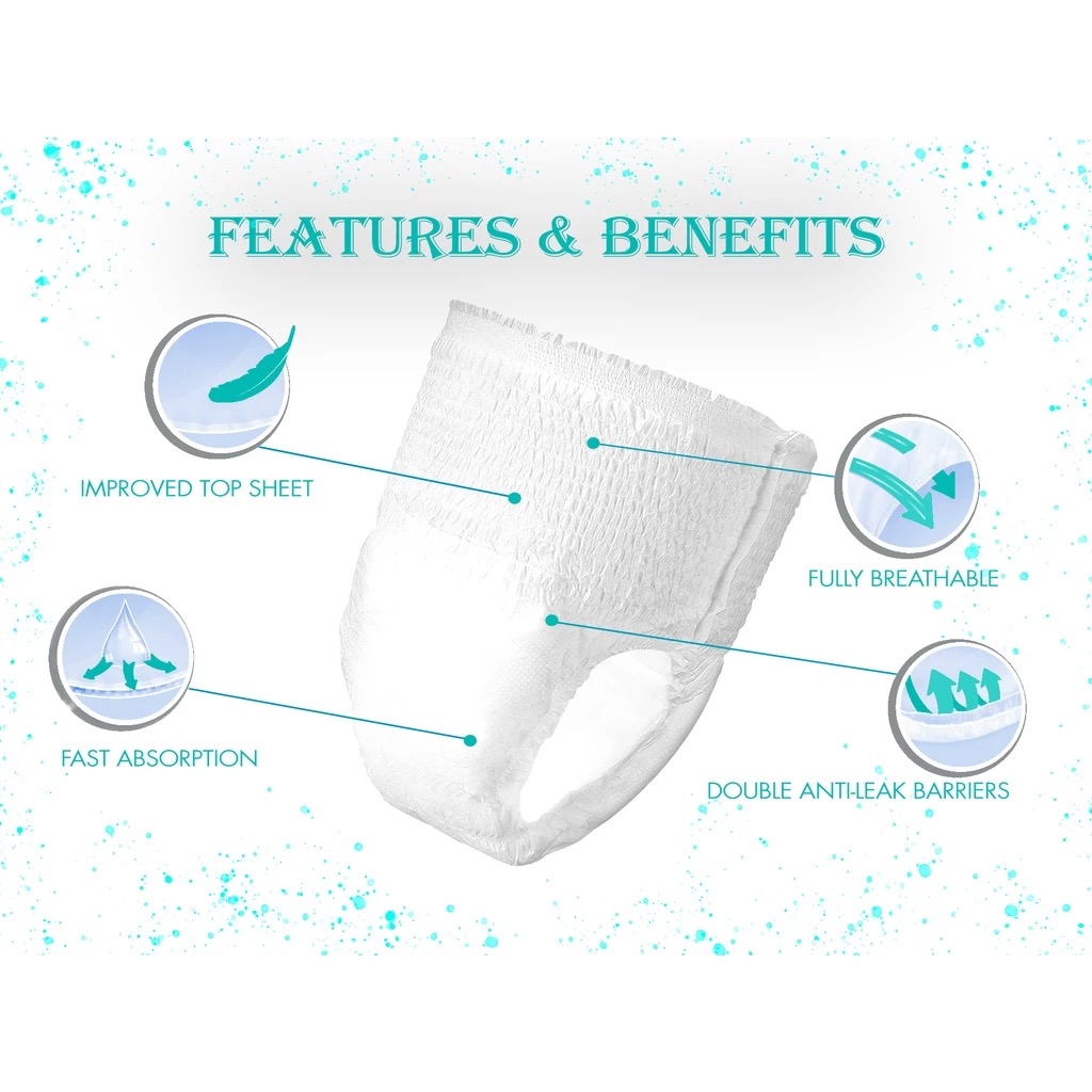 Buy 1 Take 1 20pcs Adult Pull Up Pants Pull Up Pants Adults Diapers M L ...
