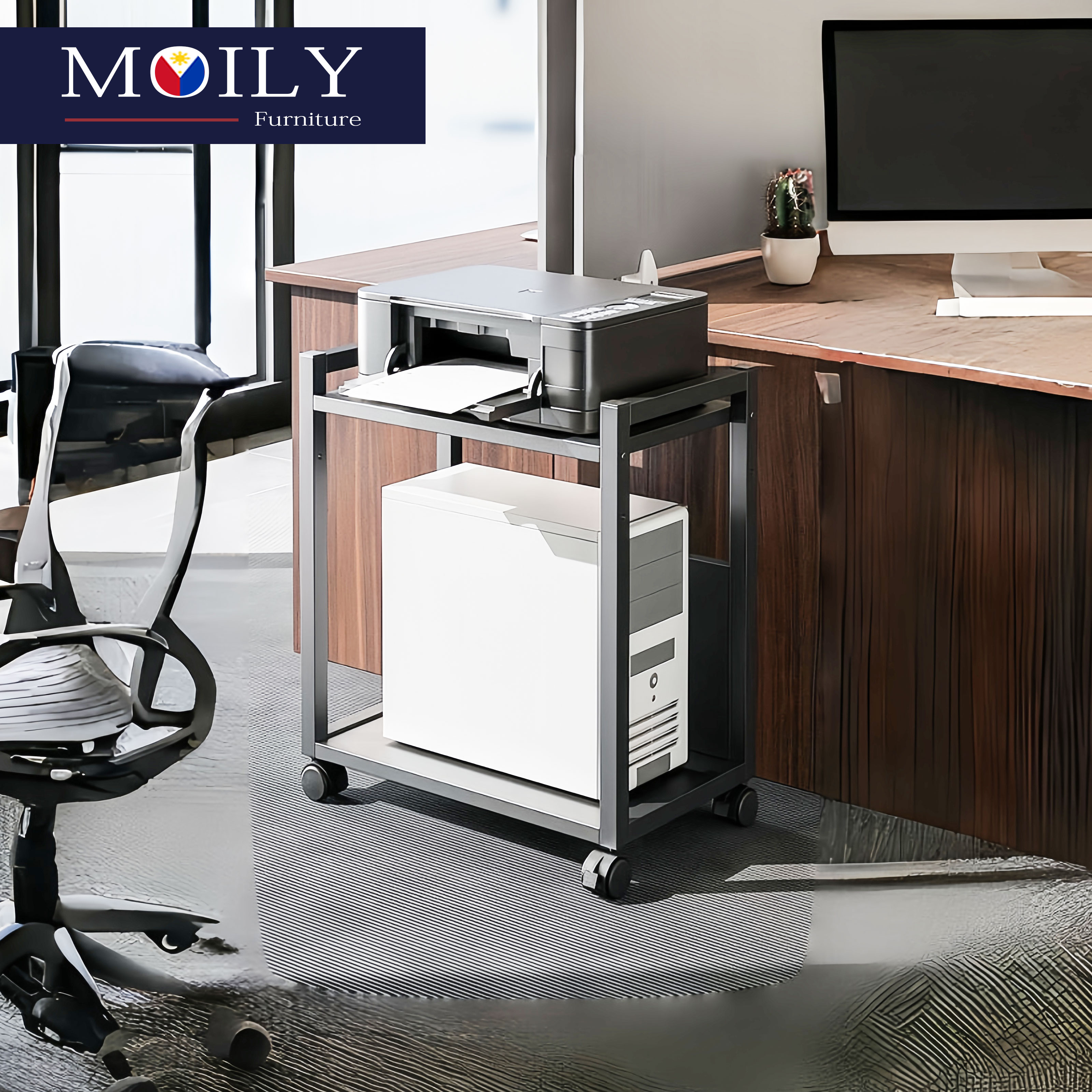 Universal wheel movable printer bracket, copier floor standing storage ...