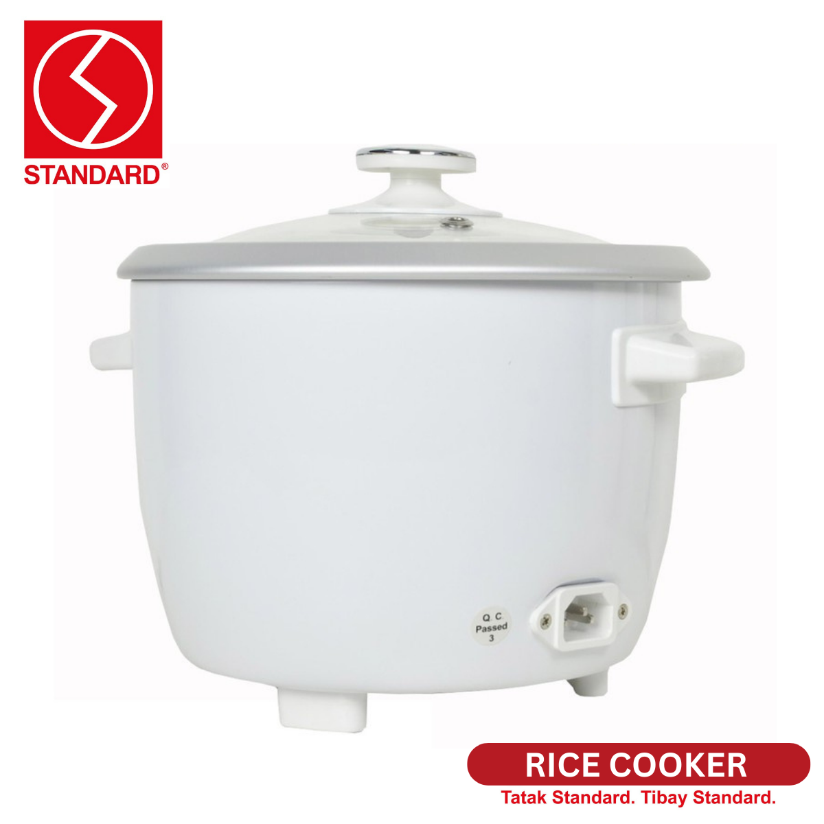 Standard Rice Cooker Heavy Duty w/ Glass Cover SRG 0.6L, 1.0L, 1.8L, 2 ...