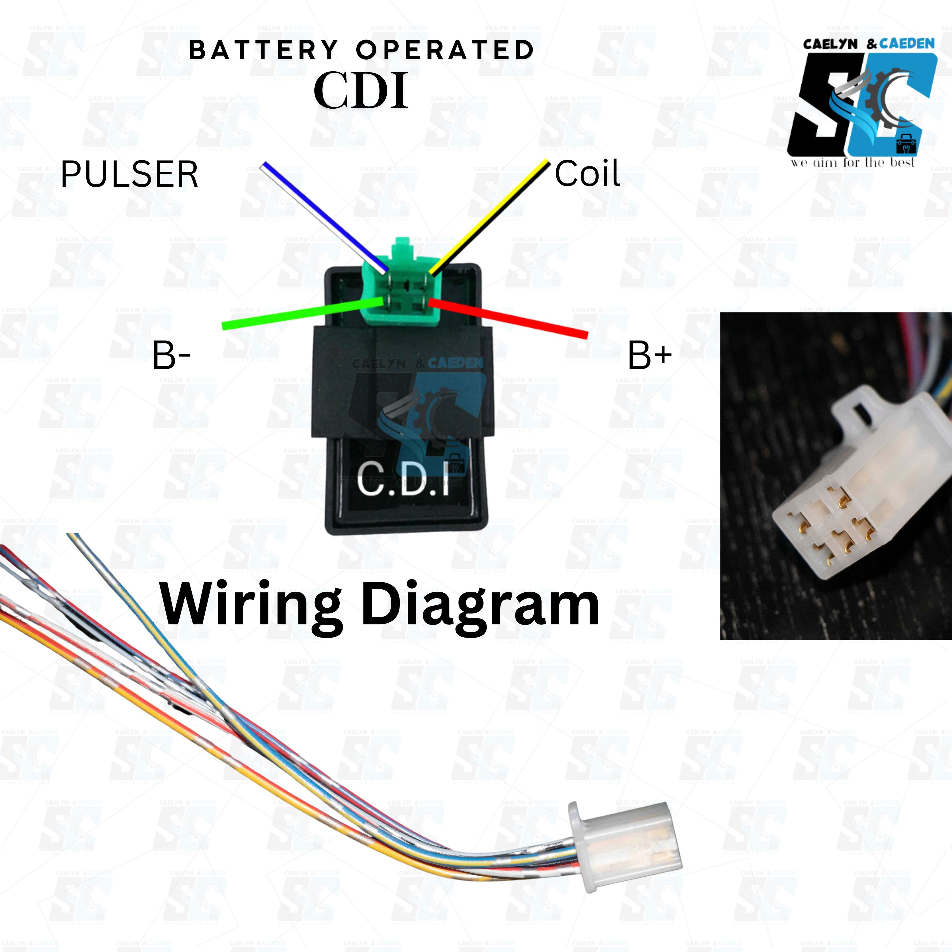 CDI Socket 4 Pin / 4 Terminal for Motorcycle Original Auto Wire Durable ...