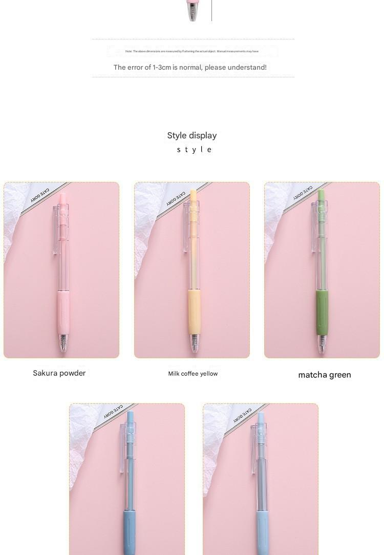 Morandi color neutral pen macaron press pen student 0.5mm signature ...