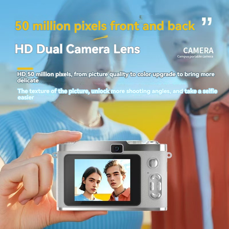 New CCD Digital Camera Selfie Student entry HD travel Camera Retro ...