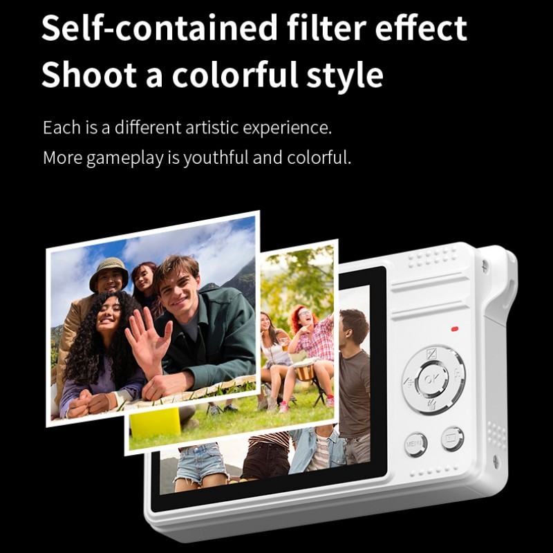 4K digital camera Autofocus camera 2.4-inch IPS display, supports 16x ...