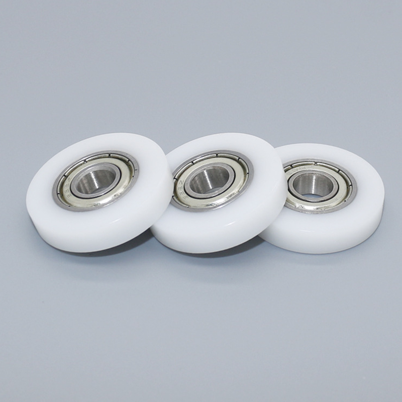 Nylon Round Type Roller Wheel Plastic Roller Guide Wheel 8*30*10mm ...