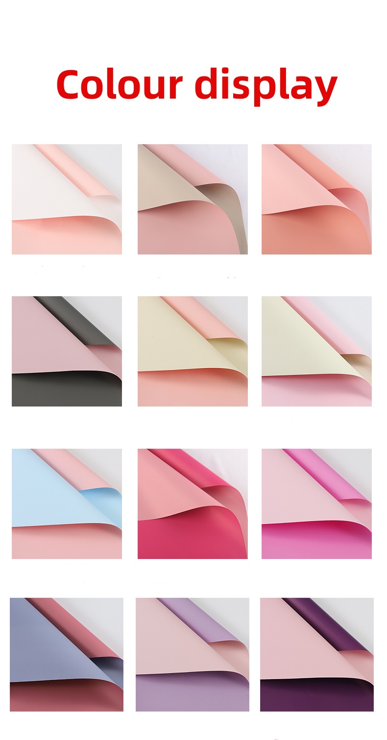 20 Pcs Pretty Two-Sided Colored Flower Wrappers | Gift Wrapping Paper ...