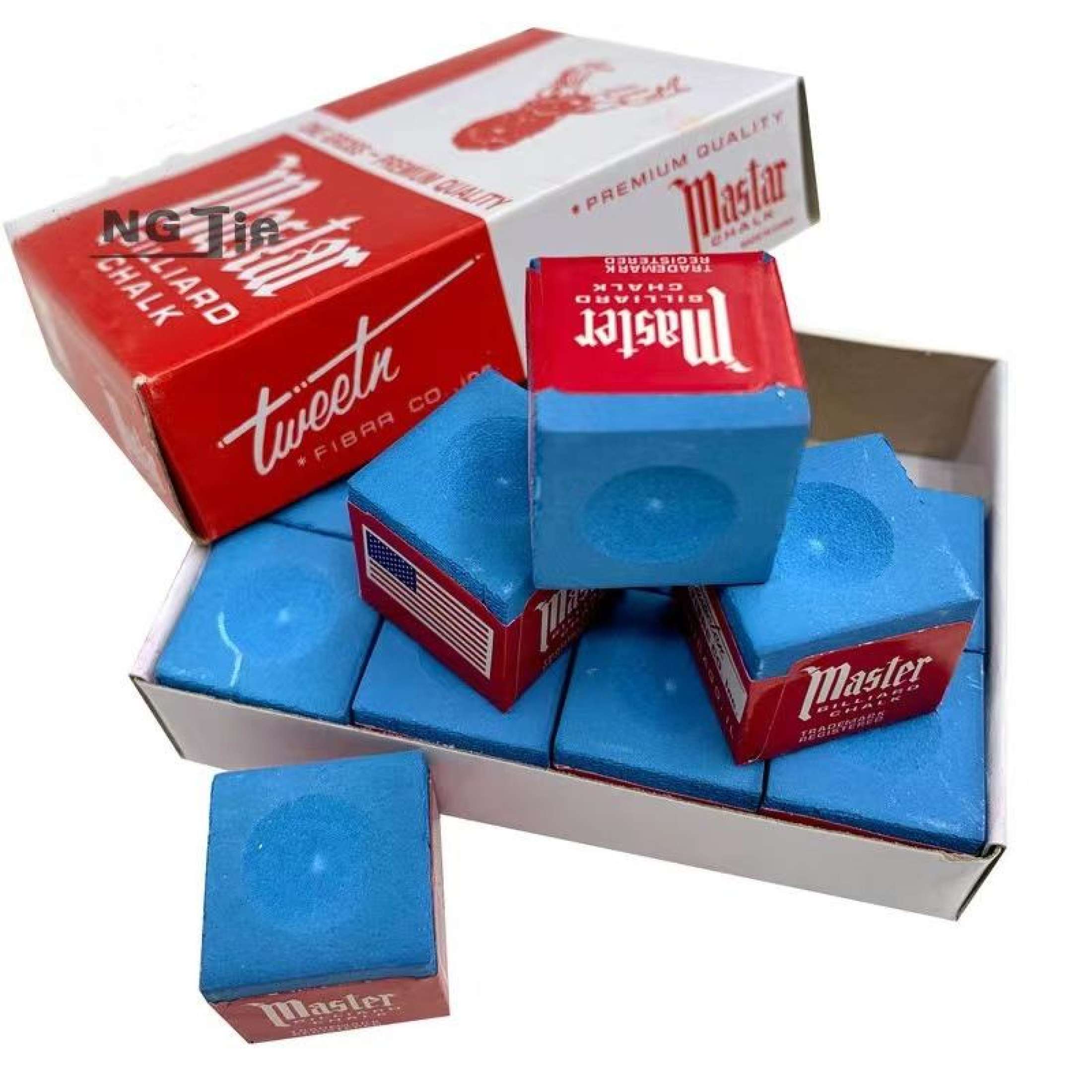 Master Billiard Chalk Blue Tisa - 1 Dozen (12pcs) | Shopee Philippines
