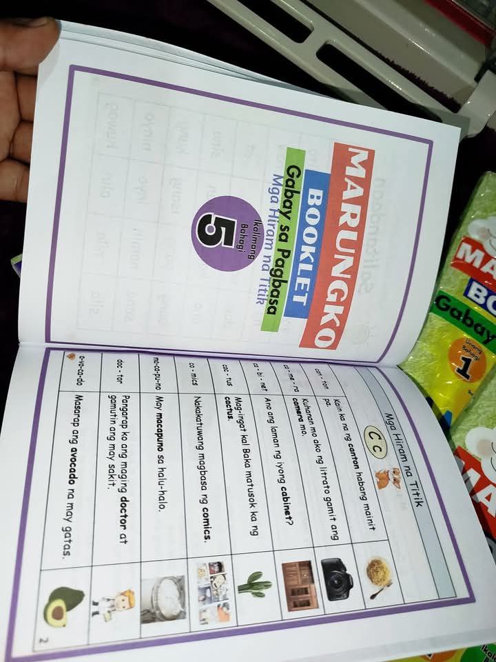 Marungko Gabay sa Pagbasa 1-5 Booklet Marungko Approach Unang Hakbang Sa Pagbasa Reading Book ...