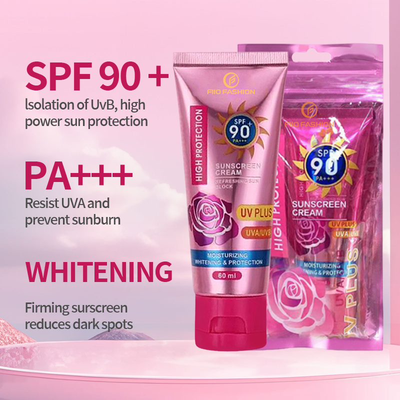 BUY 1 GET 2 Sunscreen Cream SPF 90+High Protection UV Sunblock Lotion Skincare Facial Body Skin ...