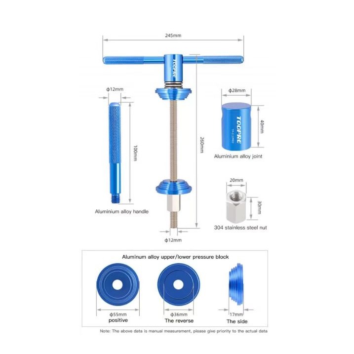 Bike Hub Press Fit Bottom Bracket Installer BB Tool Headset Parts ...