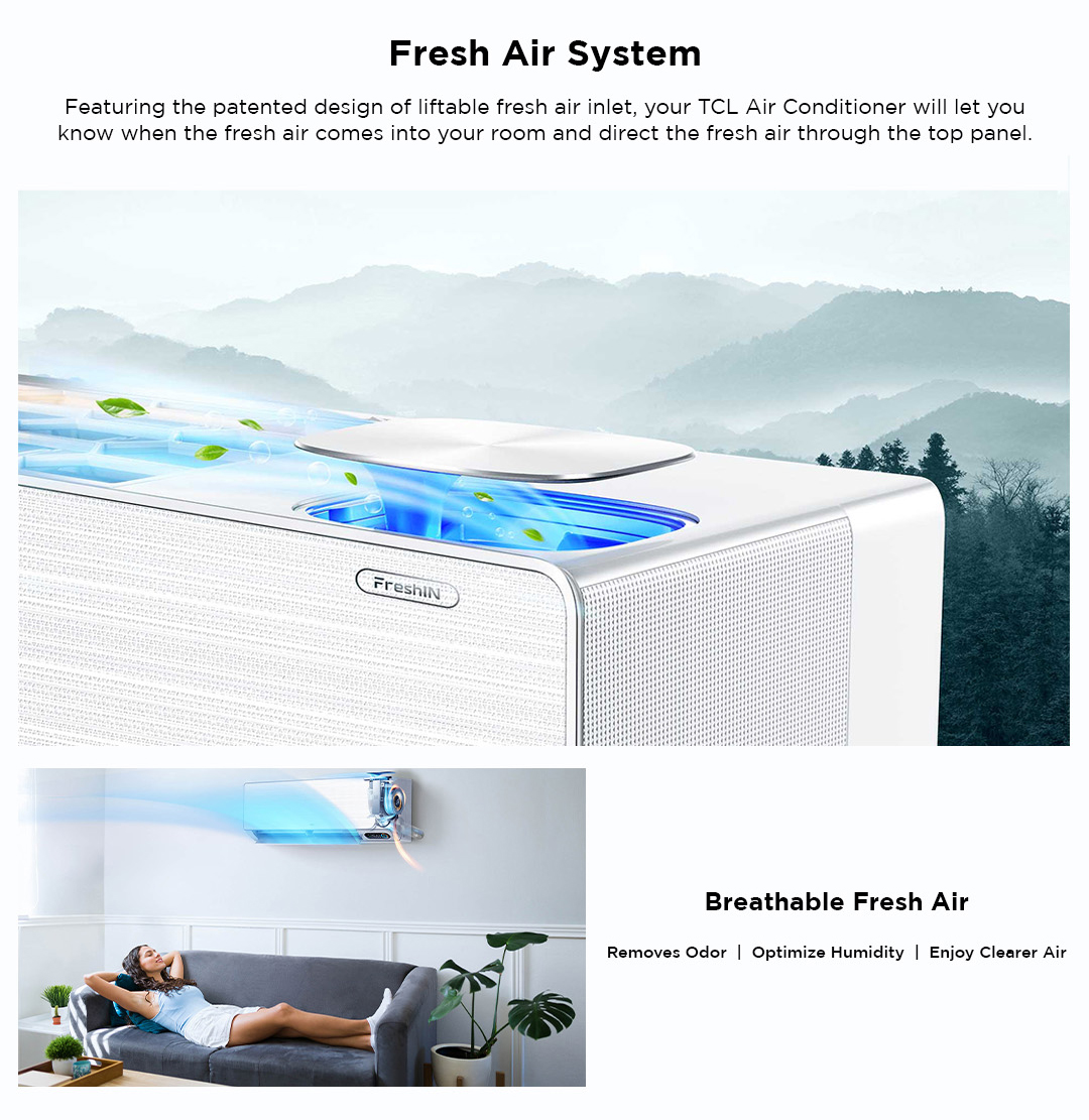 TCL CoolPro | FreshIN 2.0 Breathe+ Inverter Split-type Air Conditioner ...