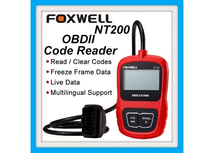 Foxwell CAN OBDII/EOBD Code Reader NT200 multi-languages | Shopee Philippines