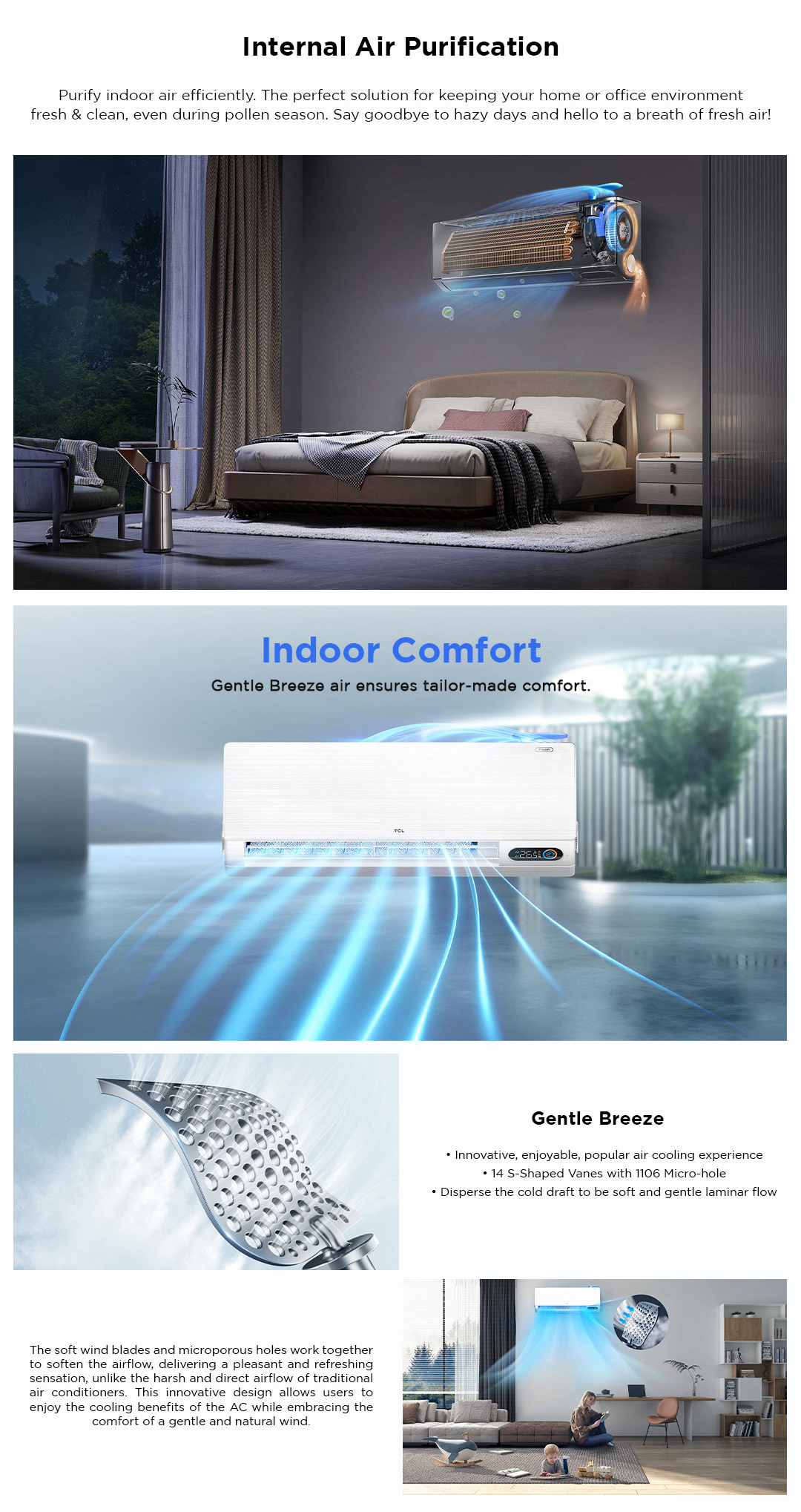 TCL CoolPro | FreshIN 2.0 Breathe+ Inverter Split-type Air Conditioner ...